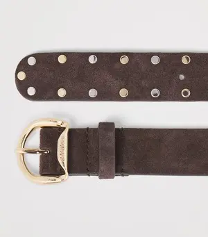 Sandro Leather Rivet Belt