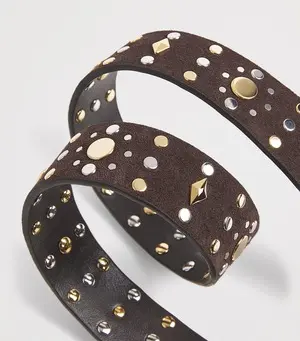 Sandro Leather Rivet Belt