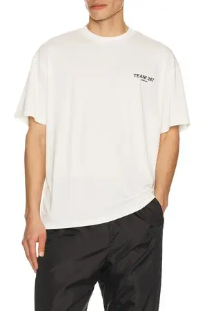 247 BY REPRESENT Team Oversized Tee In White - Flat White