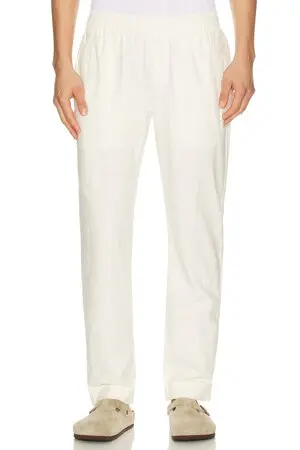 Onia Linen Cotton Stretch Cuff Pant