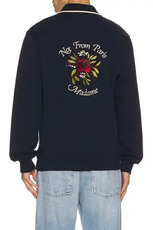 Drole De Monsieur Dr&ocirc;le De Polo Slogan Rose In Blue - Navy