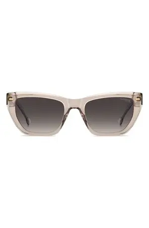 Carrera Eyewear 52mm Rectangular Sunglasses - Beige/dark Grey