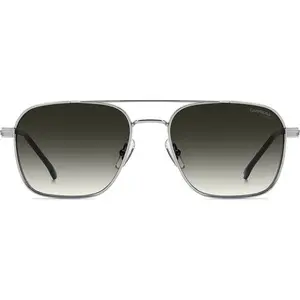 Carrera Eyewear 57mm Oversized Aviator Sunglasses - Ruthenium Black/green Shaded