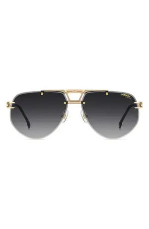 Carrera Eyewear 63mm Oversized Sunglasses - Gold Black/dark Grey Sf