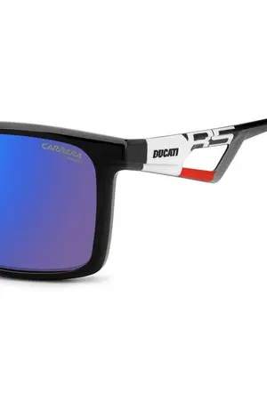 Carrera Eyewear X Ducati Rectangular Sunglasses - Black/white/blue