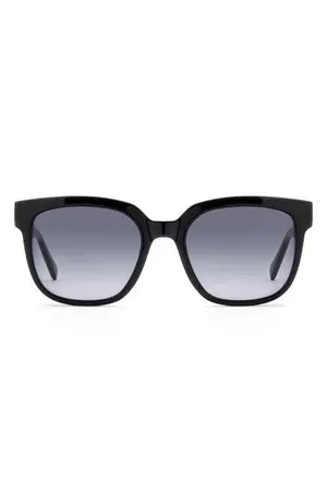 Fossil 54mm Square Sunglasses Black/dark Grey Sf
