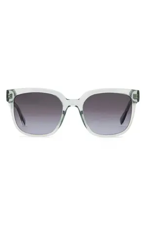 Fossil 54mm Square Sunglasses - Crystal Green/dark Grey Sf