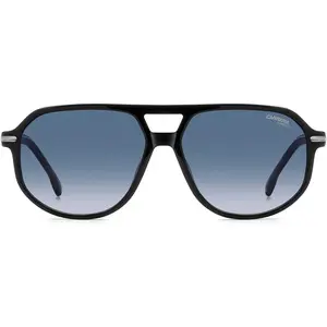 Carrera Eyewear 59mm Gradient Navigator Sunglasses - Black/blue/dark Blue Sf