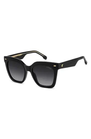 Carrera Eyewear 52mm Gradient Rectangle Sunglasses - Black/dark Grey Sf