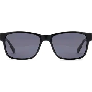 Fossil 58mm Rectangular Sunglasses - Black/grey