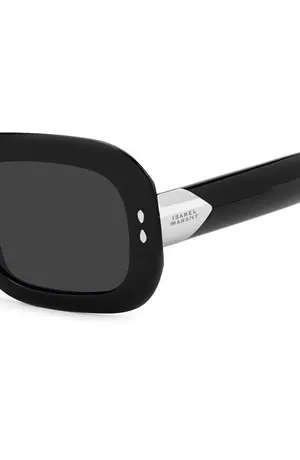 Isabel Marant 53mm Rectangular Sunglasses - Black/grey