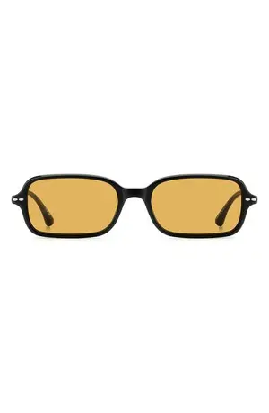 Isabel Marant 52mm Rectangular Sunglasses - Black/yellow