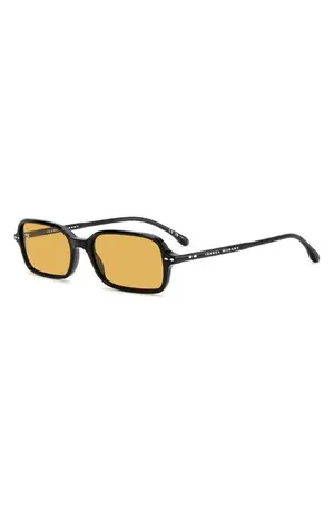 Isabel Marant 52mm Rectangular Sunglasses - Black/yellow
