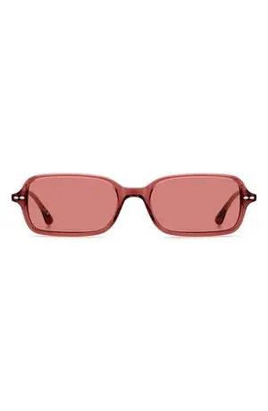 Isabel Marant 52mm Rectangular Sunglasses - Red/pink