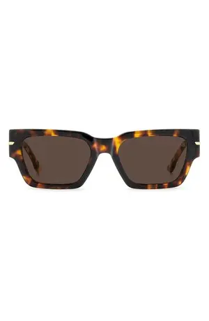 Victoria Beckham 53mm Square Sunglasses - Brown Havana/brown