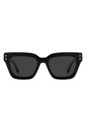 Isabel Marant 53mm Cat Eye Sunglasses - Black/grey
