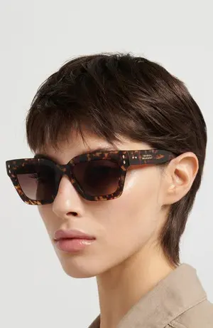 Isabel Marant 53mm Cat Eye Sunglasses - Havana/brown Sf
