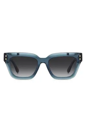 Isabel Marant 53mm Cat Eye Sunglasses - Teal/dark Grey Sf