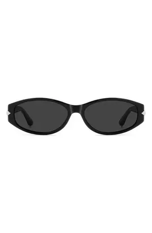 Isabel Marant 58mm Oval Sunglasses - Black/grey