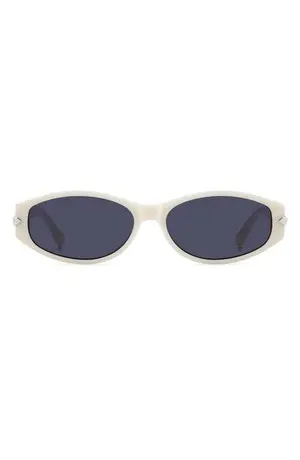 Isabel Marant 58mm Oval Sunglasses - Ivory/blue
