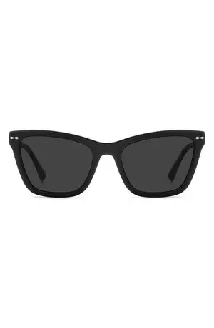 Isabel Marant 55mm Cat Eye Sunglasses - Black/grey