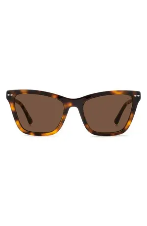 Isabel Marant 55mm Cat Eye Sunglasses - Brown Havana/brown
