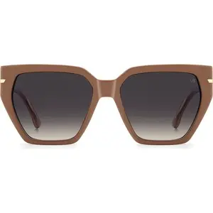 Victoria Beckham 57mm Gradient Square Sunglasses - Brown/violet Sf