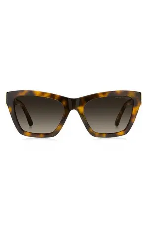 Marc Jacobs 54mm Cat-eye Sunglasses - Havana/brown