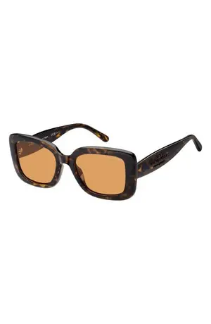 Marc Jacobs 53mm Square Sunglasses - Havana/orange
