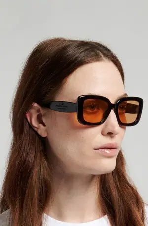 Marc Jacobs 53mm Square Sunglasses - Havana/orange