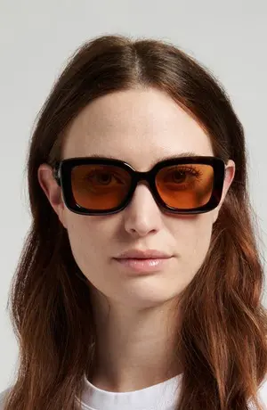 Marc Jacobs 53mm Square Sunglasses - Havana/orange