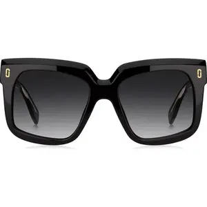 Marc Jacobs 53mm Square Sunglasses Black/dark Grey
