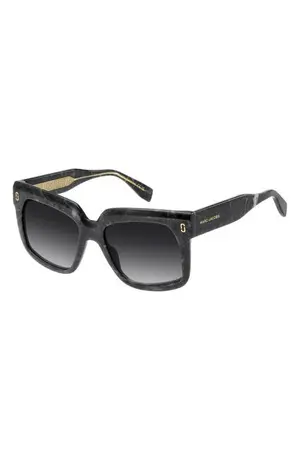 Marc Jacobs 53mm Square Sunglasses - Grey Marble/dark Grey