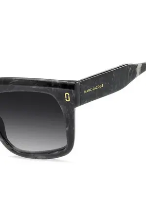 Marc Jacobs 53mm Square Sunglasses - Grey Marble/dark Grey