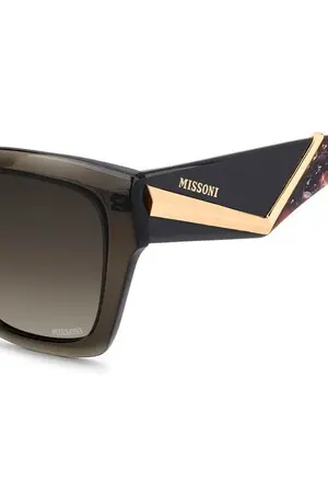 Missoni 53mm Square Sunglasses - Grey/brown