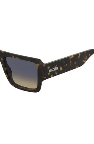 Moschino 54mm Flat Top Sunglasses - Havana/blue Beige