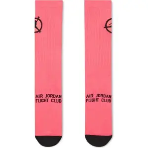 JORDAN Cushioned Crew Socks Racer Pink/black/black