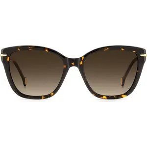 Carolina Herrera 55mm Gradient Cat Eye Sunglasses - Havana/brown Sf