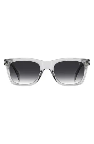 DB EYEWEAR BY DAVID BECKHAM 53mm Rectangular Sunglasses - Grey/dark Grey Sf