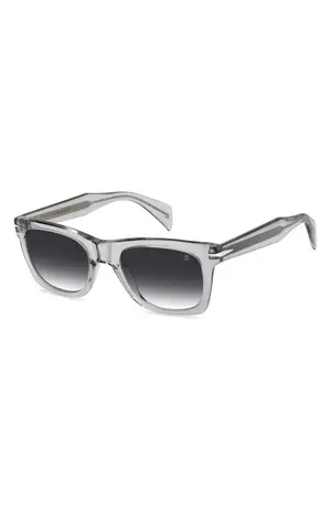 DB EYEWEAR BY DAVID BECKHAM 53mm Rectangular Sunglasses - Grey/dark Grey Sf