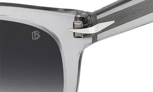 DB EYEWEAR BY DAVID BECKHAM 53mm Rectangular Sunglasses - Grey/dark Grey Sf
