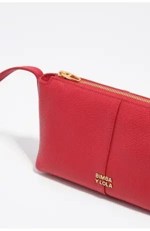 Bimba Y Lola Mini Leather Crossbody Bag - Red
