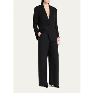 Giorgio Armani Beaded Silk Tuxedo Jacket