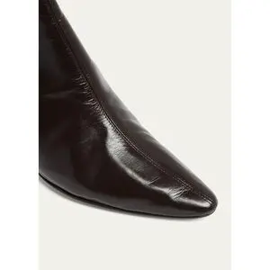 Bottega Veneta Sofia Leather Ankle Boots - Fondant