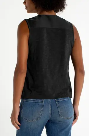 LIVERPOOL Sleeveless Satin Top