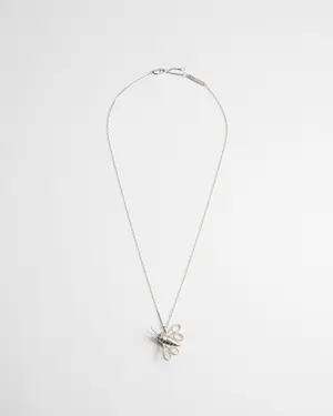 Dior Couture Charms Bee Pendant Necklace - Silver