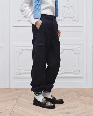 Dior Cargo Pants With Embroidery