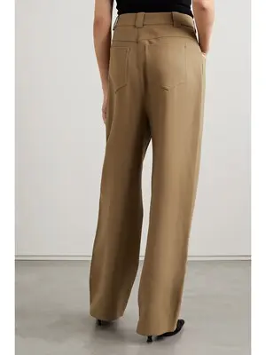 Khaite Preen Piqué Wide-leg Pants