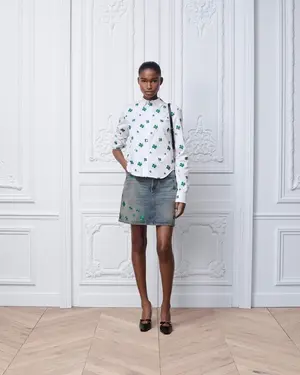 Dior Embroidered Mini Skirt