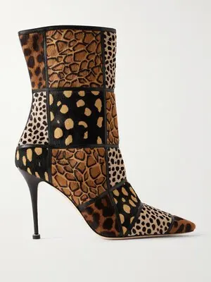 Manolo Blahnik Paneled Booties